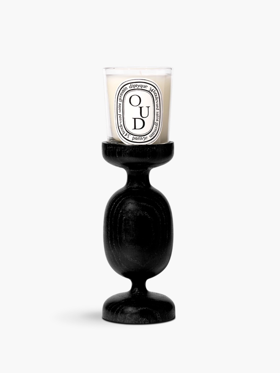 Black Column Candle Holder - For classic candles | Diptyque Paris