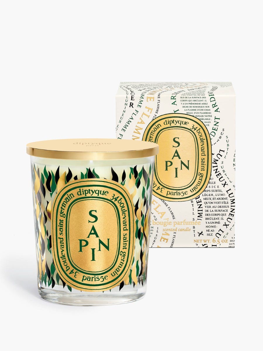 Sapin (Holiday trees) - Classic candle with Golden Lid Classic ...