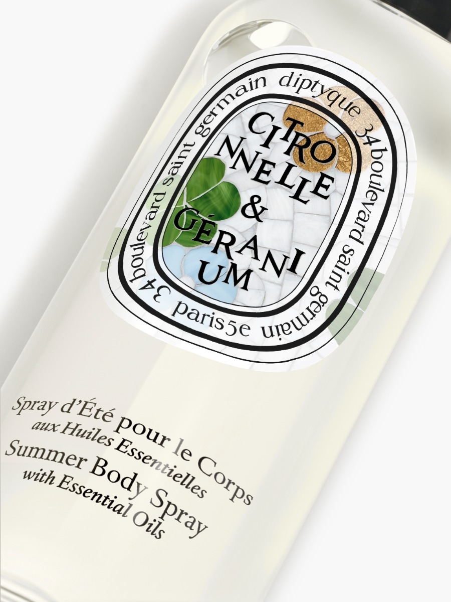 Lemongrass & Geranium - Summer body spray with essential oils - Limited ...